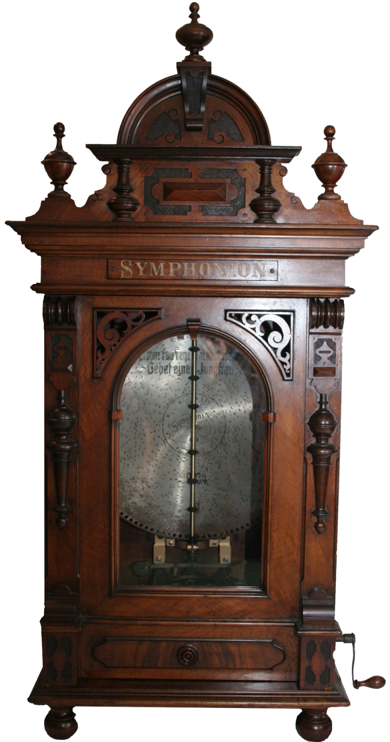 19 7/8″ Symphonion Upright Disc Music Box